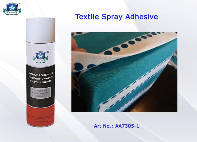 Repositionable Fabric Adhesive Spray No CFC Textile Spray Contact Adhesive