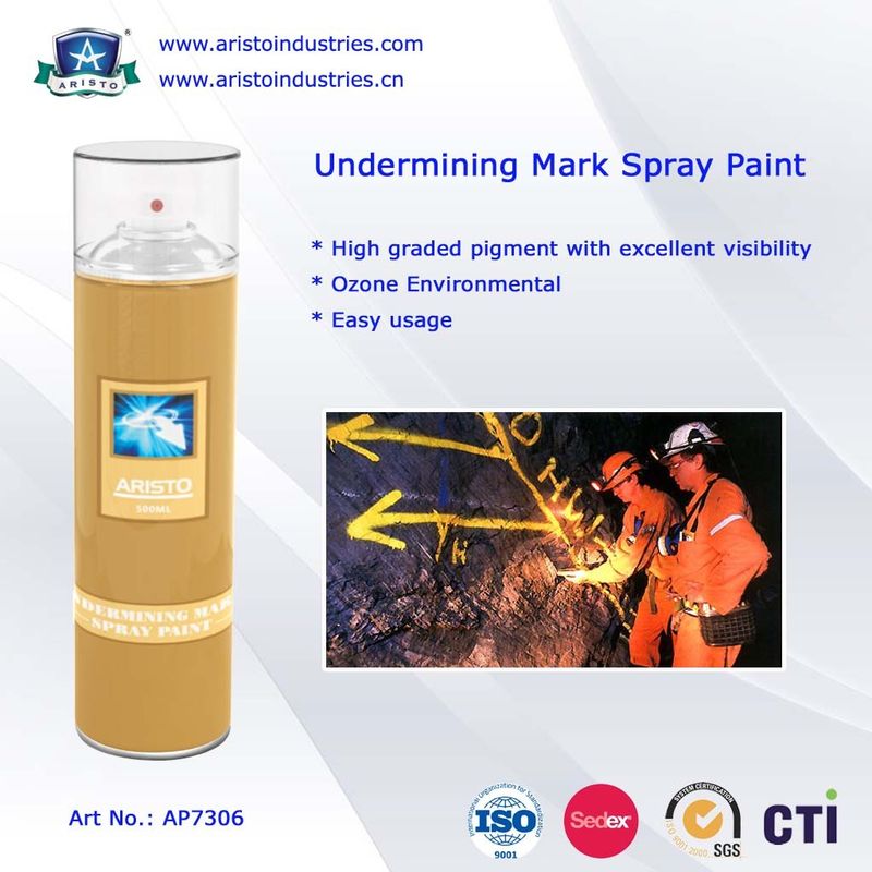 Undermining Mark Spray Paint / Mine Marking Out Paint & Non-Flammable ...