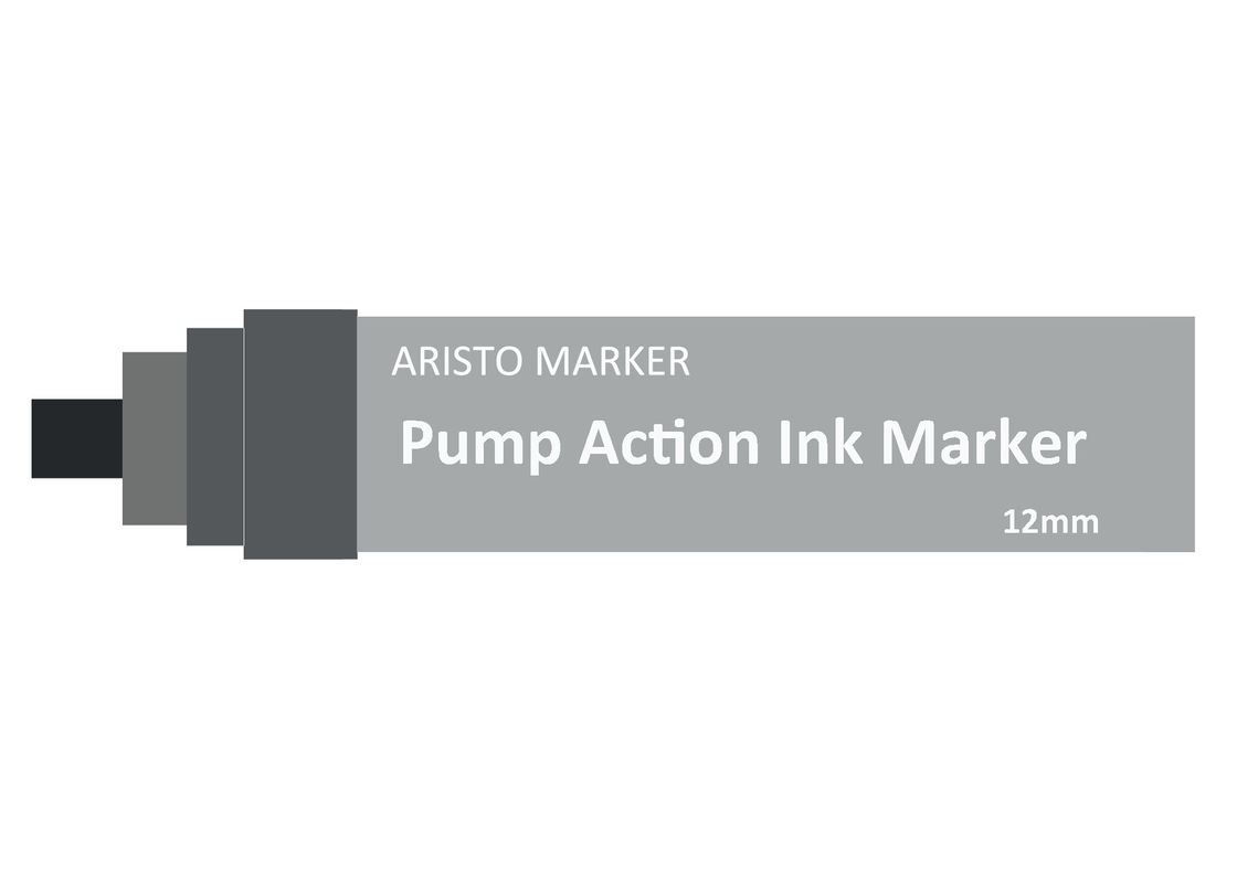 Refillable Alcohol Based Pump Action Ink Marker Pen with 7mm 12mm 15mm ...