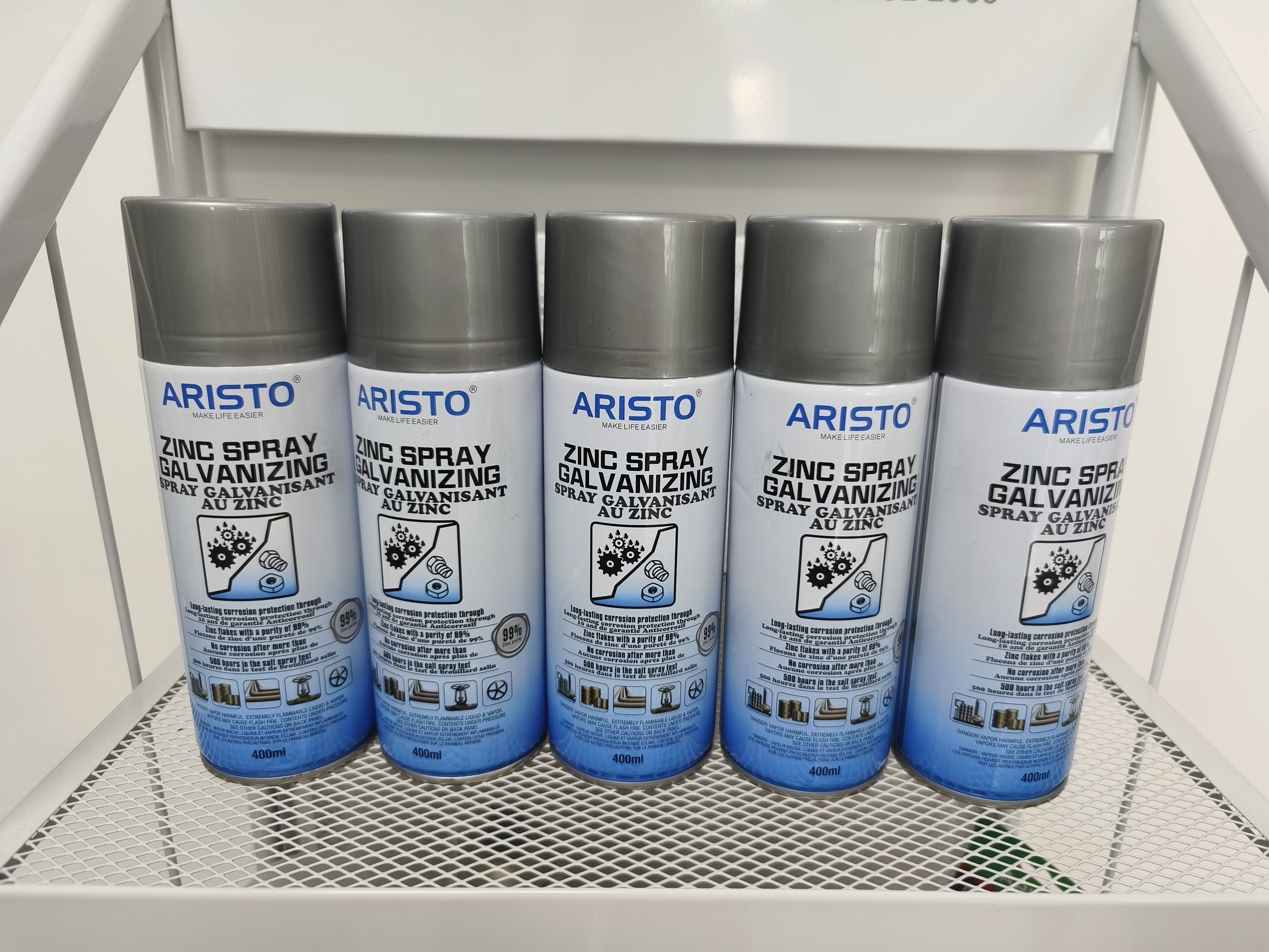 Aristo Zinc Anti Rust Paint Coating With Silver / Grey / Black Colors