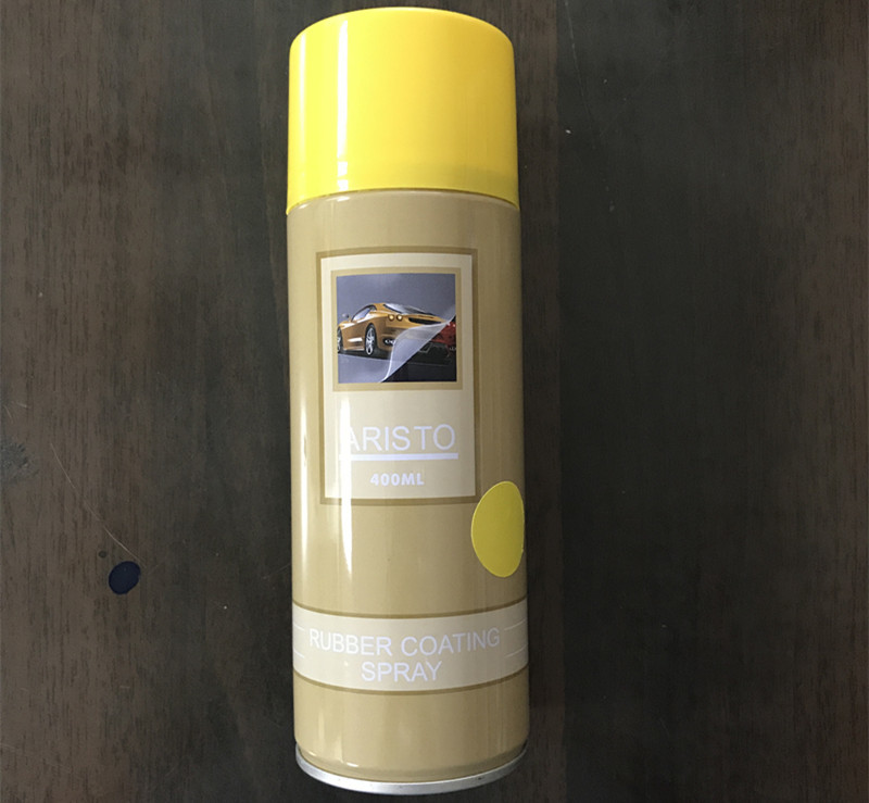 Peelable Rubber Coating Spray Paint Water Based Paint Yellow Color Aerosol