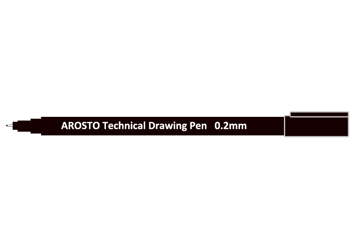 Waterproof and Lightfast Technical Drawing Pens with Pigment Ink and ...